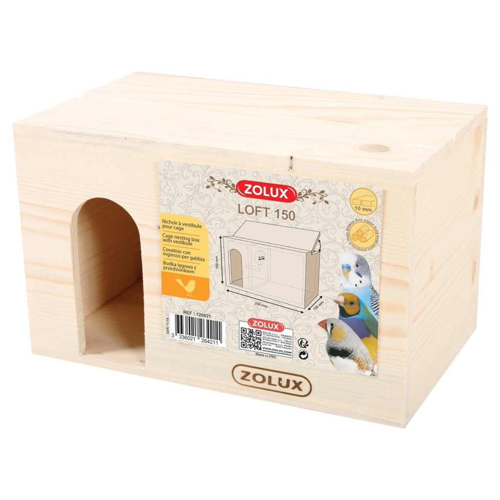 Zolux Bird Nesting Box - Loft 150 | petsmart.ae